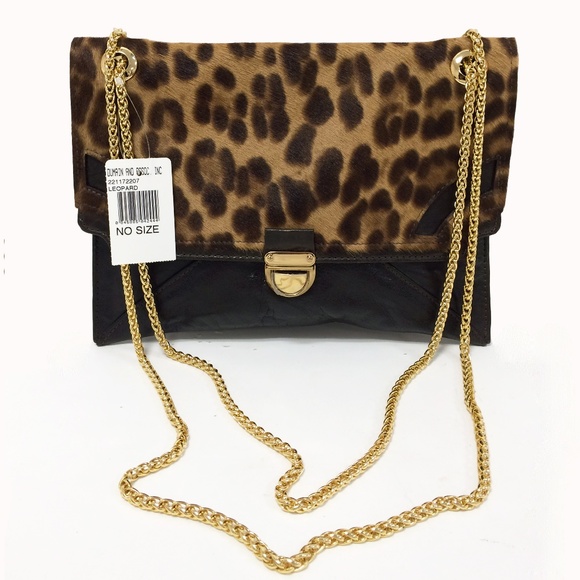 Be & D | Bags | Be D Karsten Leopard Print Chain Bag | Poshmark